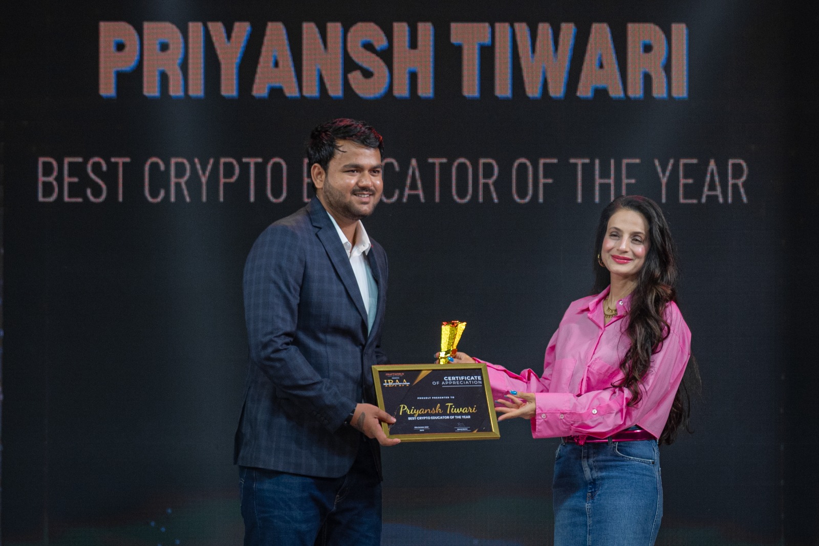 Priyansh Tiwari triumphs at India Bizz Achiever’s Awards 2023 presented by Craftworld Events ...