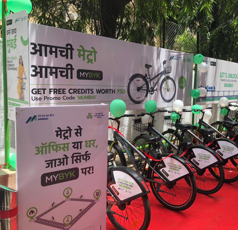 MYBYK expands last-mile connectivity for Mumbai Metro commuters using ...