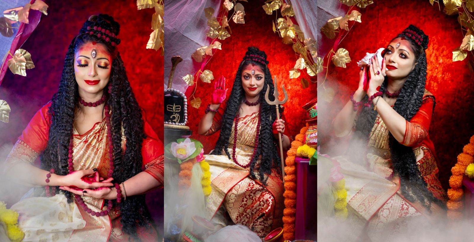 Queen Pamela Pal Das Graces Durga Puja Celebrations with Elegance and ...