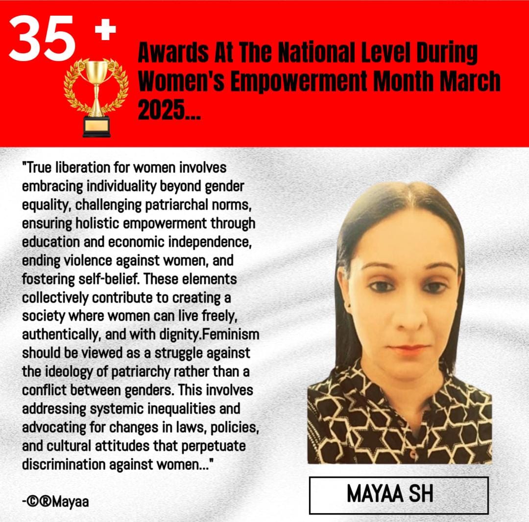 Mayaa SH Gets Candid for National Level 35 + Awards During Women's ...